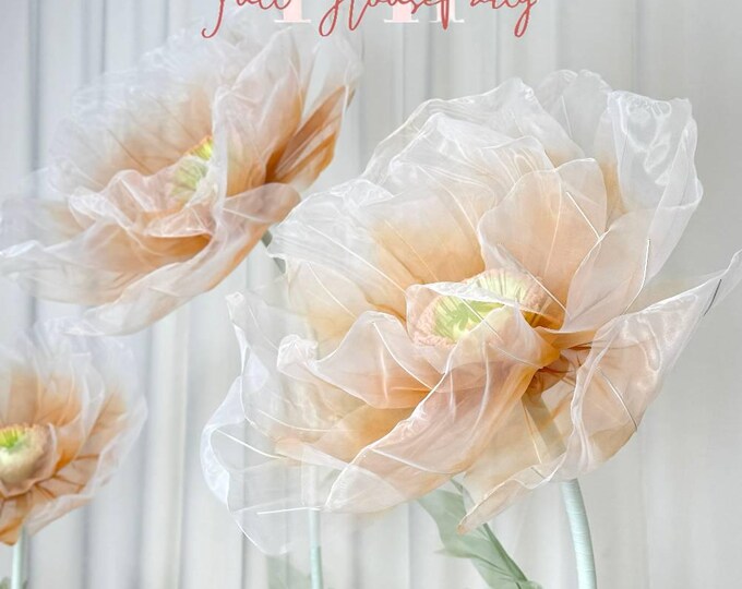 Self Standing Paper Flowers - Standing Paper Flowers - Giant Paper ...