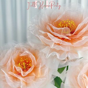 Self Standing Paper Flowers Standing Paper Flowers Giant Red Paper ...