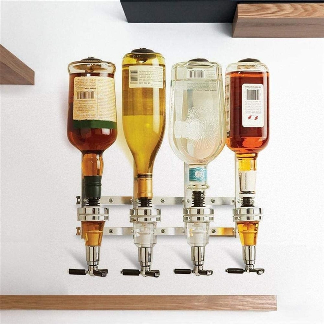 Bottle Liquor Dispenser, Wall Mounted Beverage Stand,drink Dispenser ...