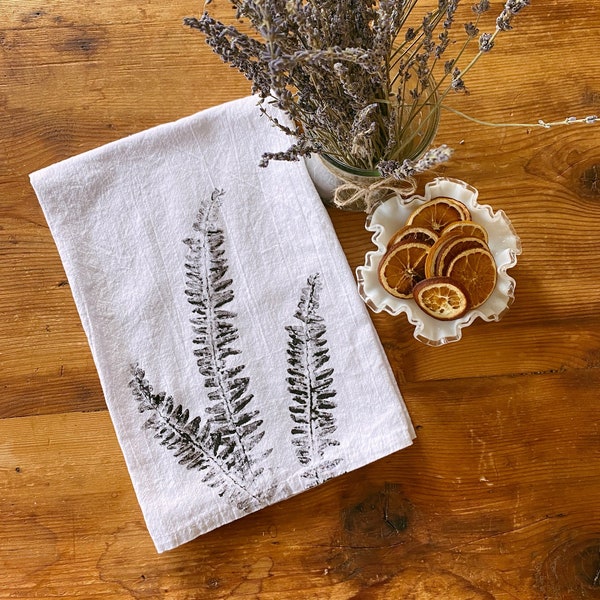 Painted Tea Towel - Etsy