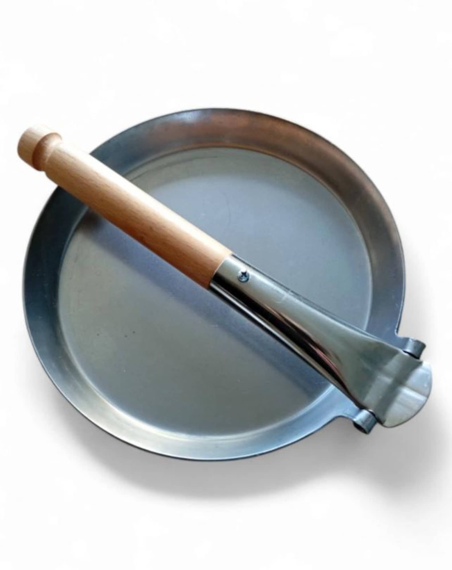 Hunter's Pan Ø21 Cm With Folding Handle Made of Birch Wood – 26 Cm ...