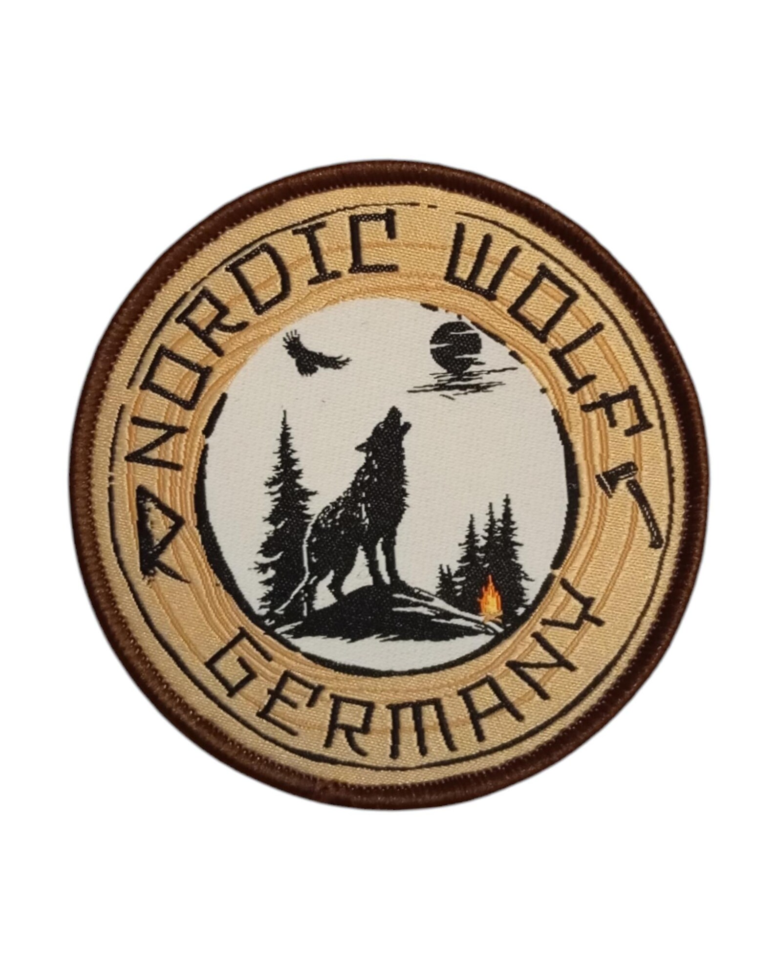 Bushcraft Patch Support Nordic Wolf Germany Velcro - Etsy