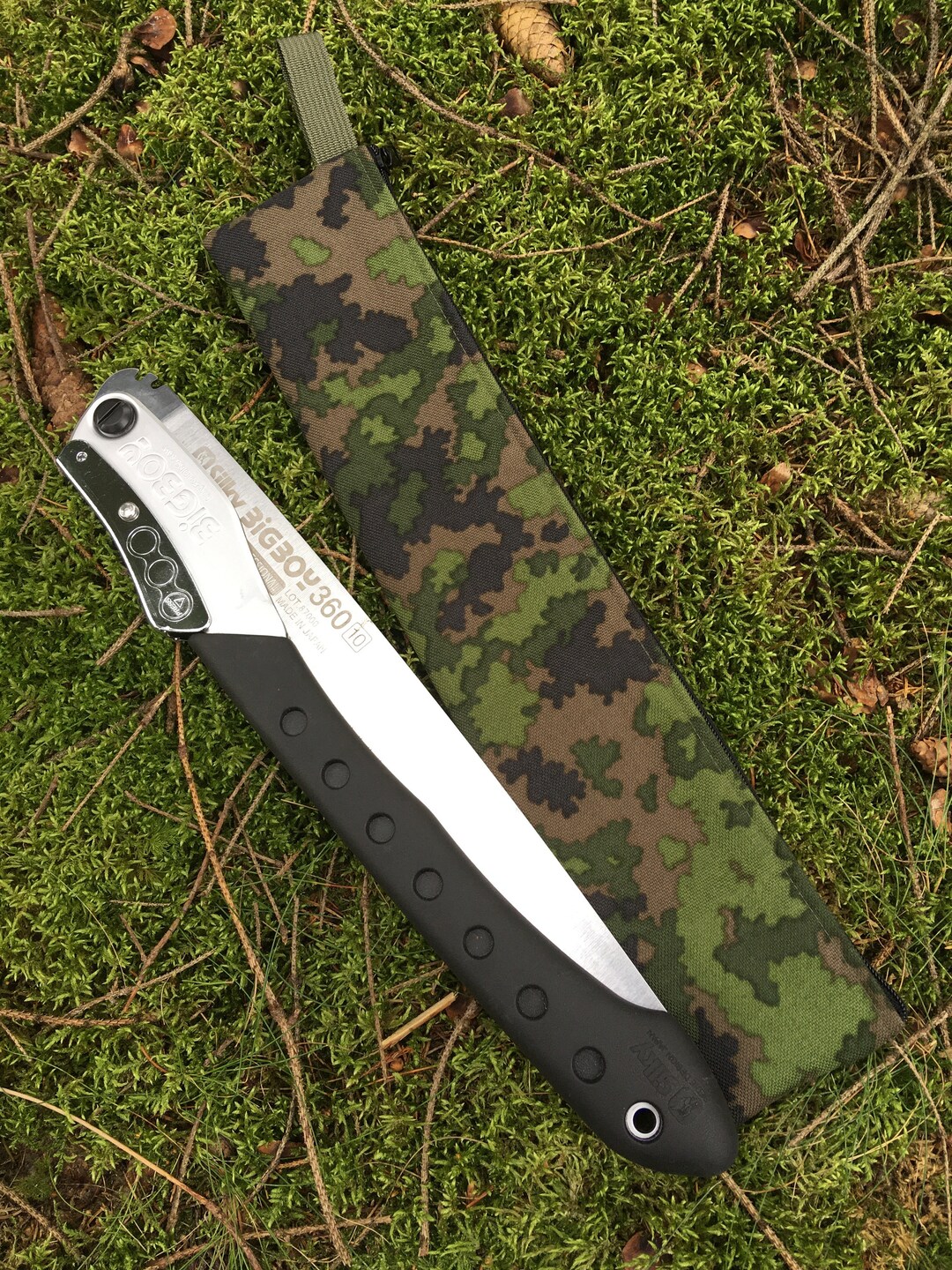 Silky Bigboy 360 Folding Saw Pouch Bag Bushcraft Cordura Finnish Camou ...