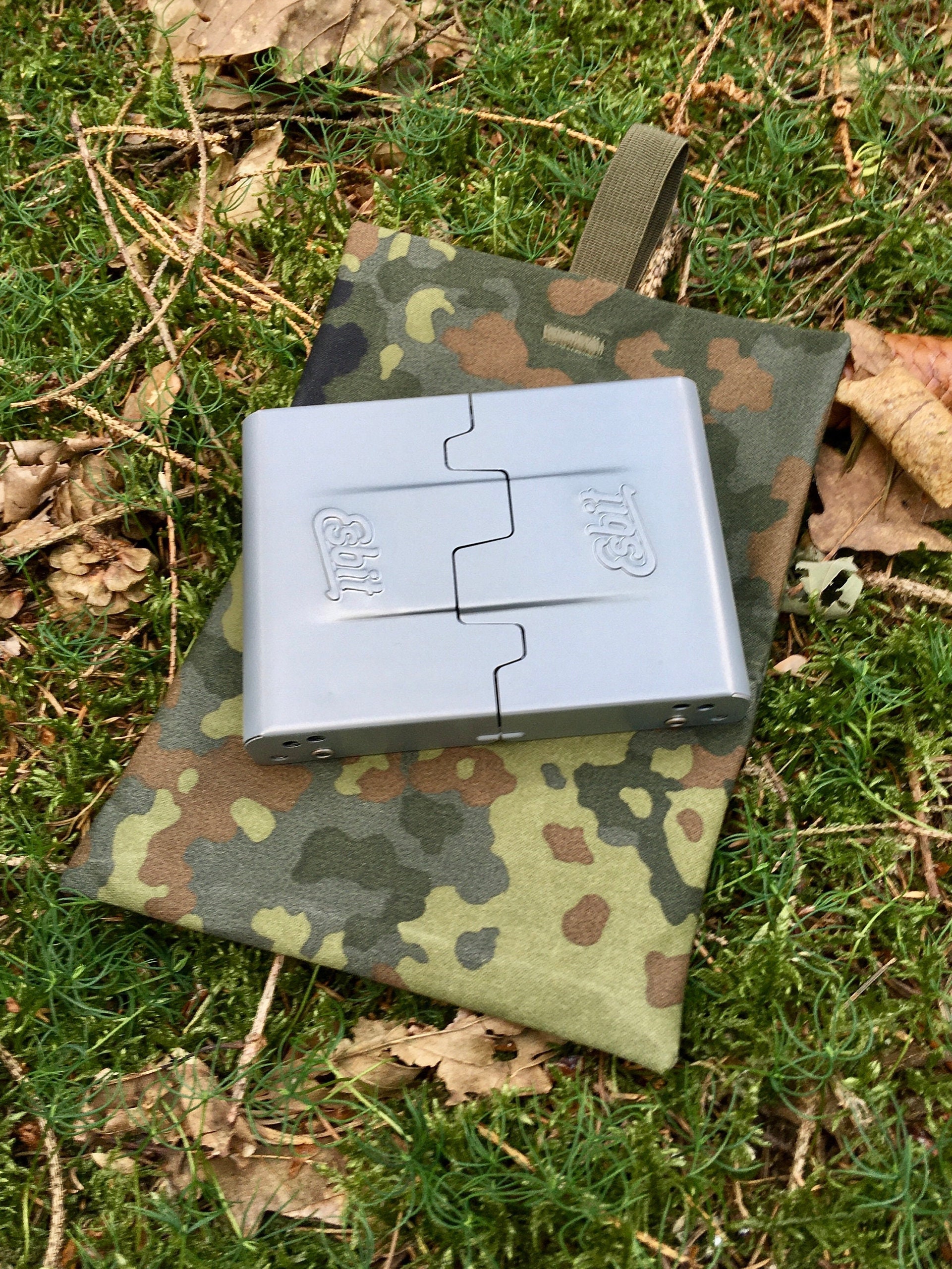 Esbit Cooker Pouch Canvas Bushcraft Trekking Camping Flecktarn German ...