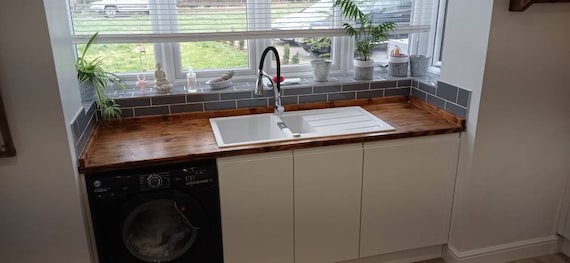 Rustic Solid Pine Wood Kitchen Worktops - Etsy UK