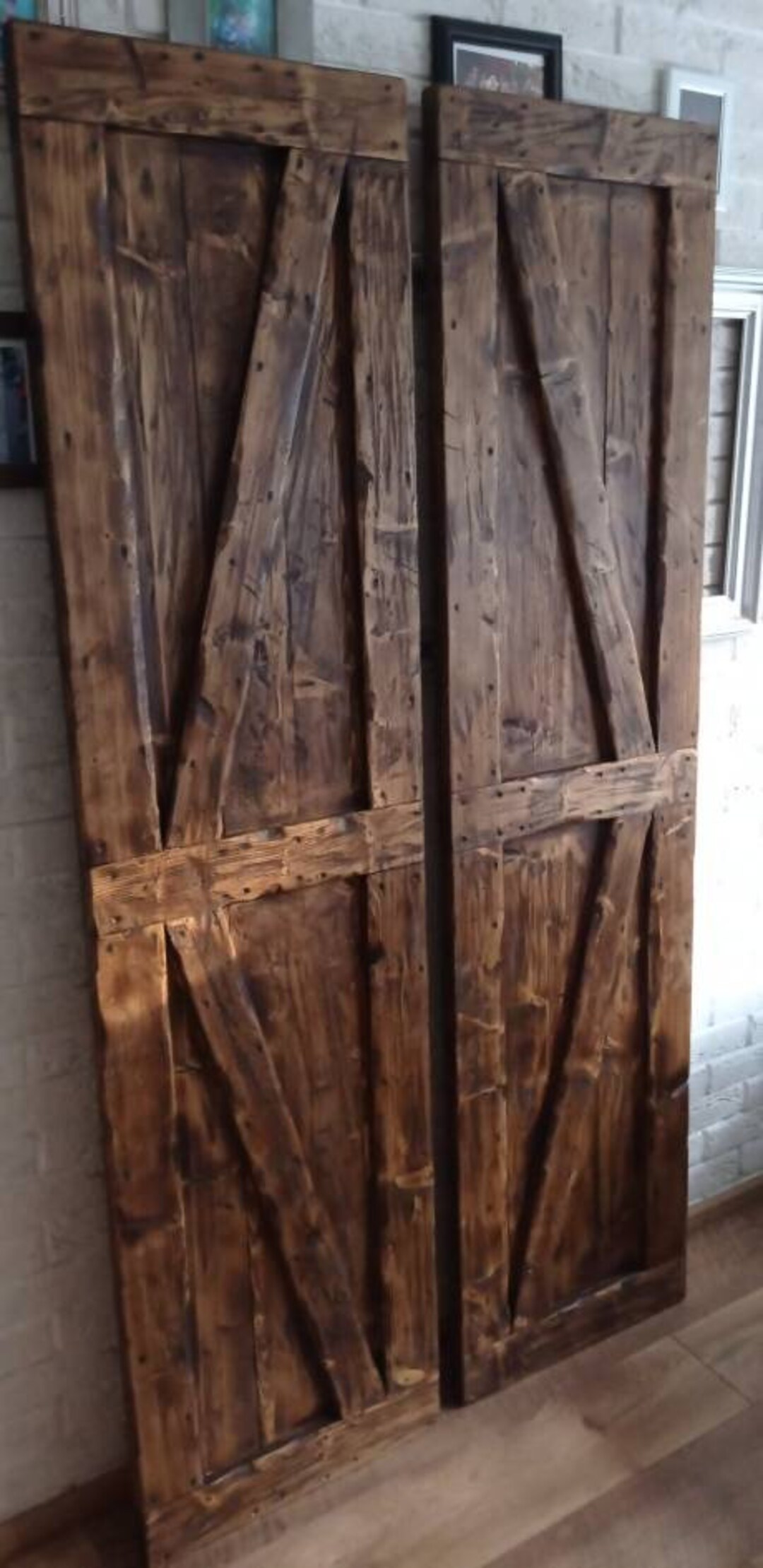 Rustic Double Sliding Door - Etsy