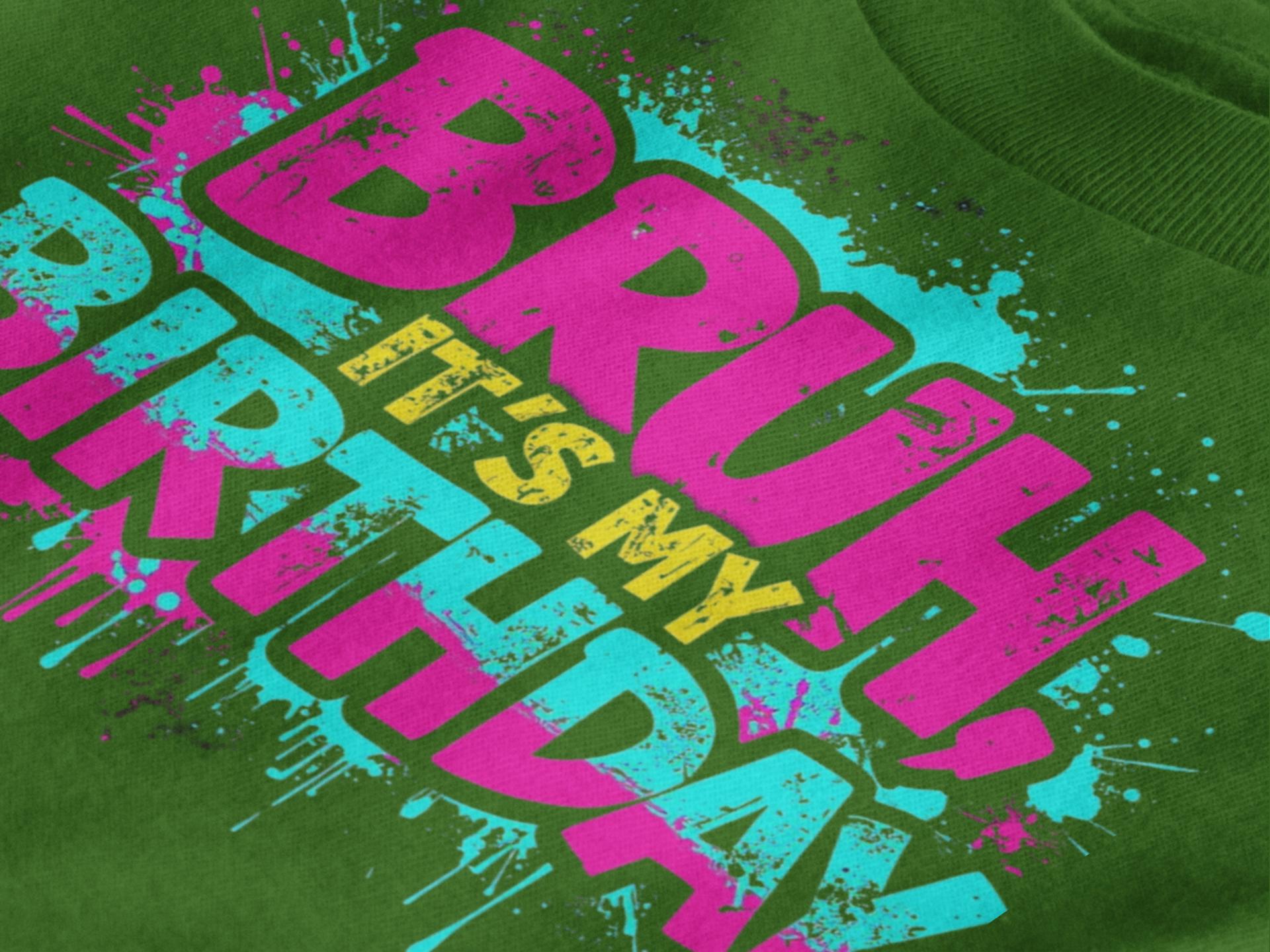 Bruh It's My Birthday Graffiti SVG PNG, Teen B-day Shirt (digital ...