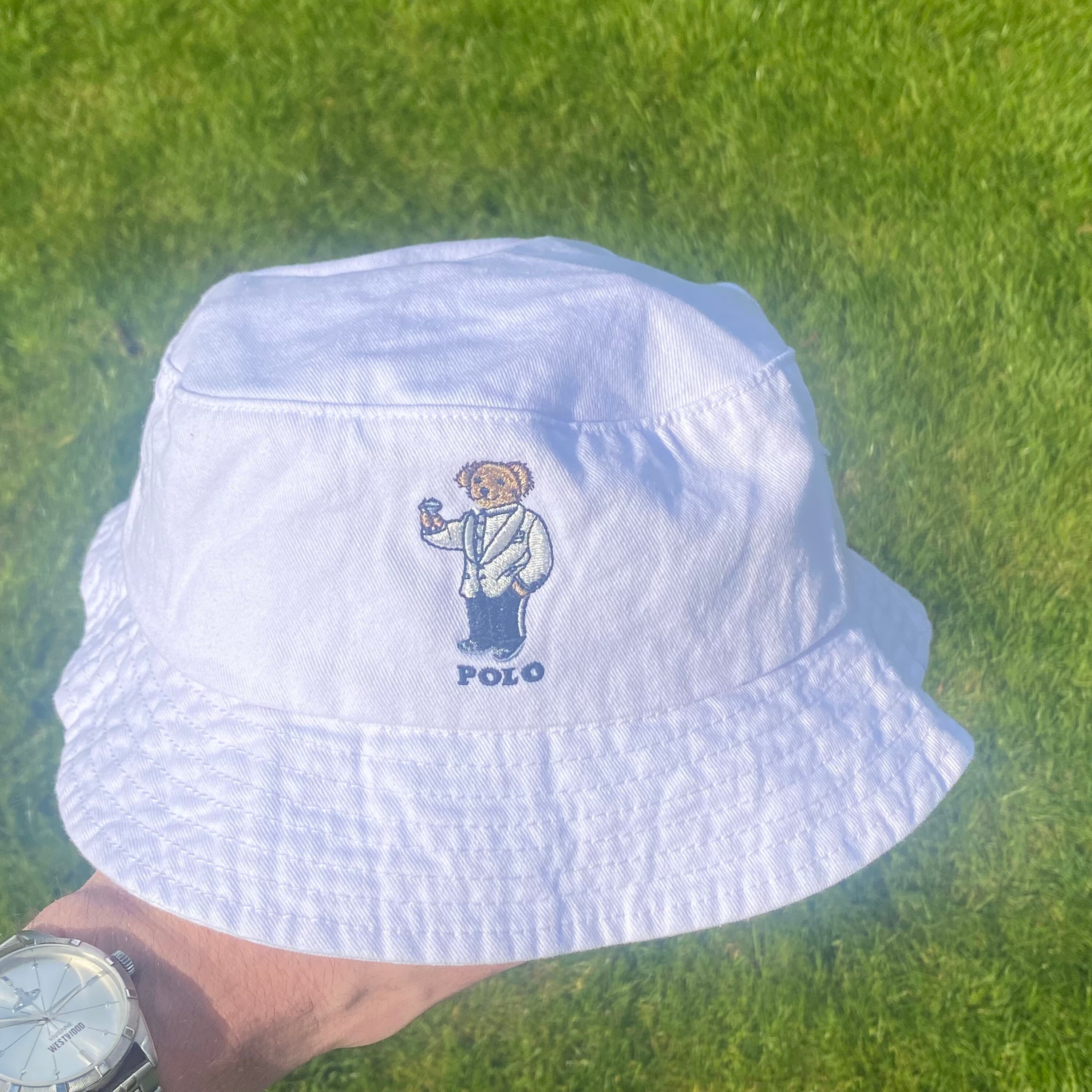 Vintage Polo Bear Tuxedo Bear Bucket Hat Everyday Cotton - Etsy