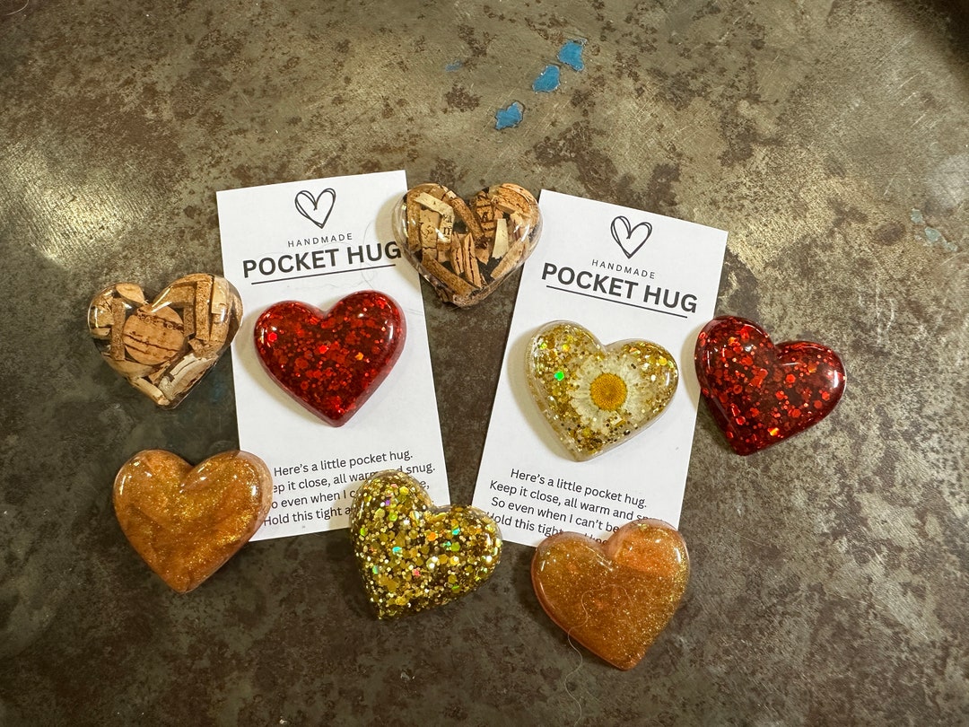 Sets of Pocket Hugs - Little Pocket Hug | Gift for Friends | Tough Times Gift | Custom Pocket ...
