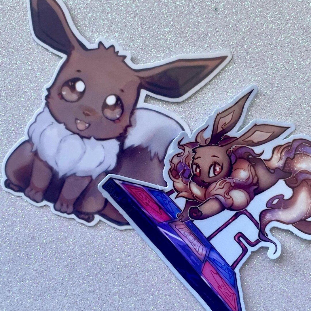 Eevee Pokemon Laminated Sticker - Etsy