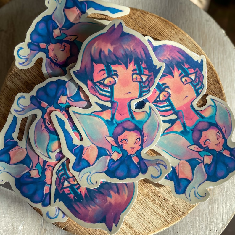 SMT 3 Nocturne Demi-fiend and Pixie Sticker - Etsy