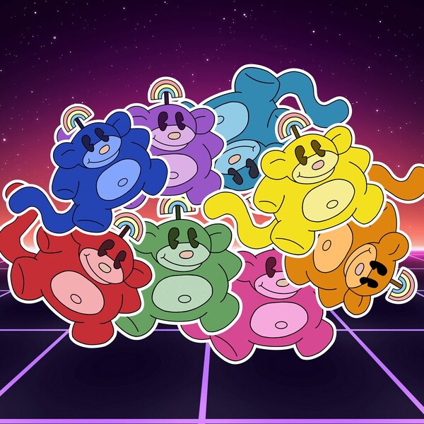 Rainbow Monkey - Etsy