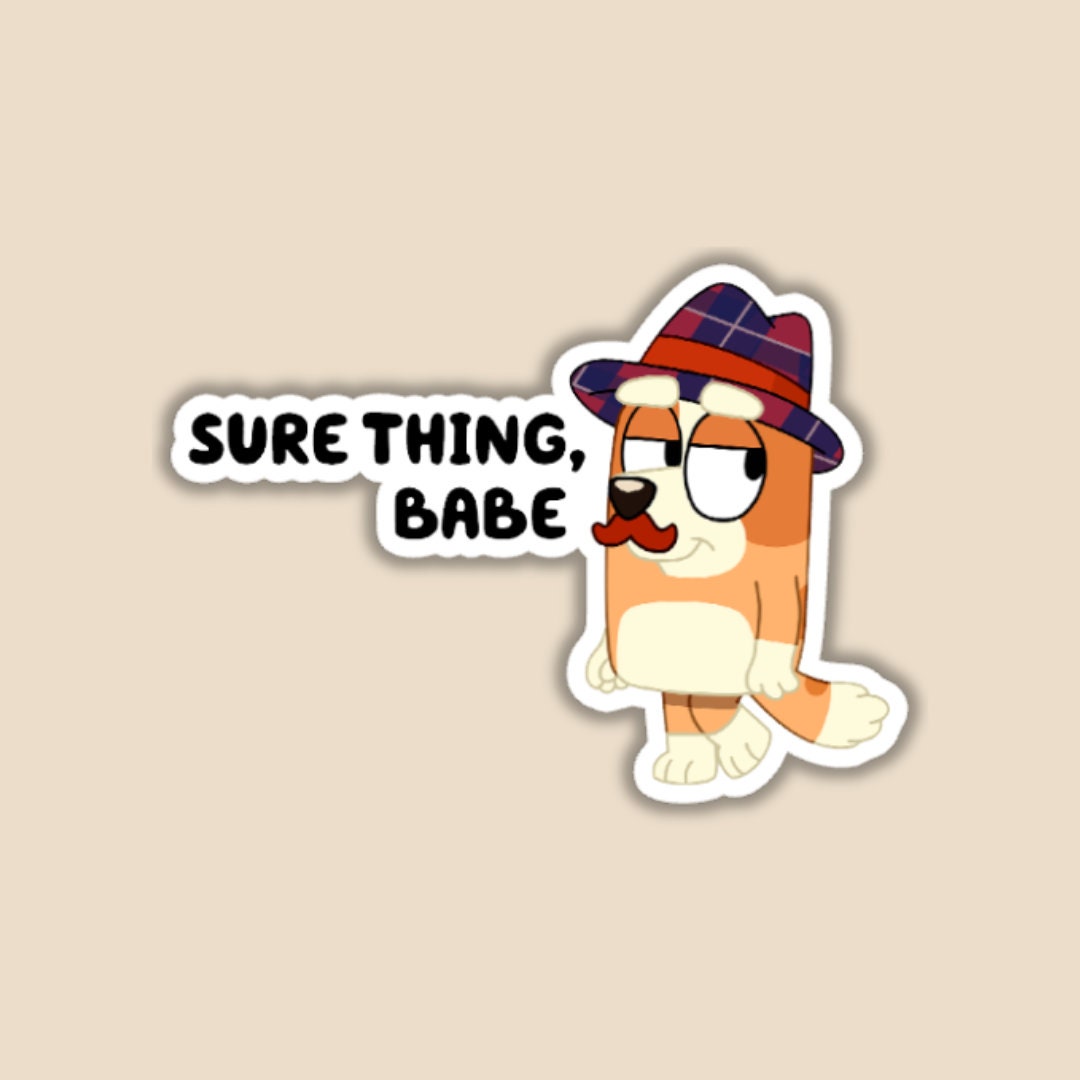 Sure Thing Babe Die Cut Sticker in Matte or Glossy Finish - Etsy