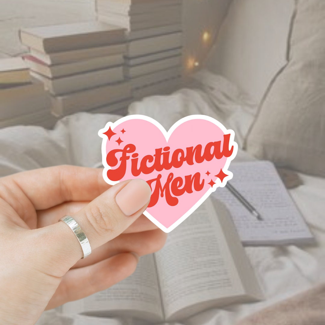 Fictional Men With Stars and a Pink Heart Booktok Sticker - Etsy