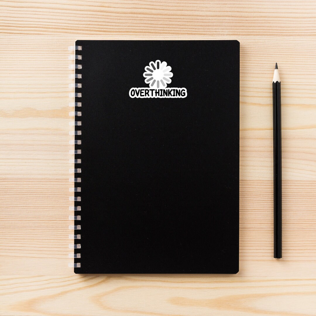 Overthinking Spinning Wheel Die Cut Sticker - Etsy