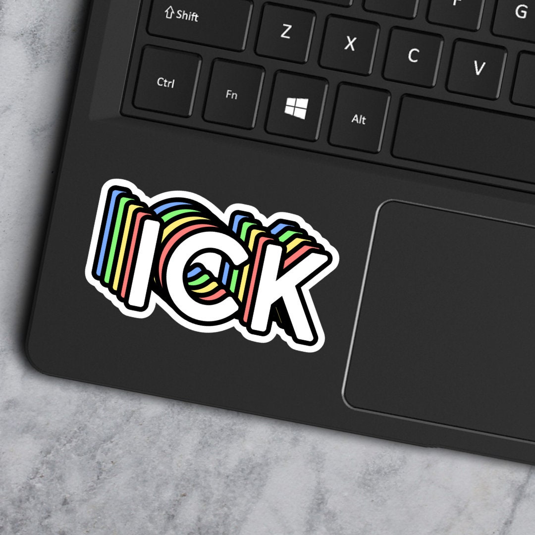 ICK VSCO Sticker for Laptops, Tablets, Phones, Computers, Game Consoles ...