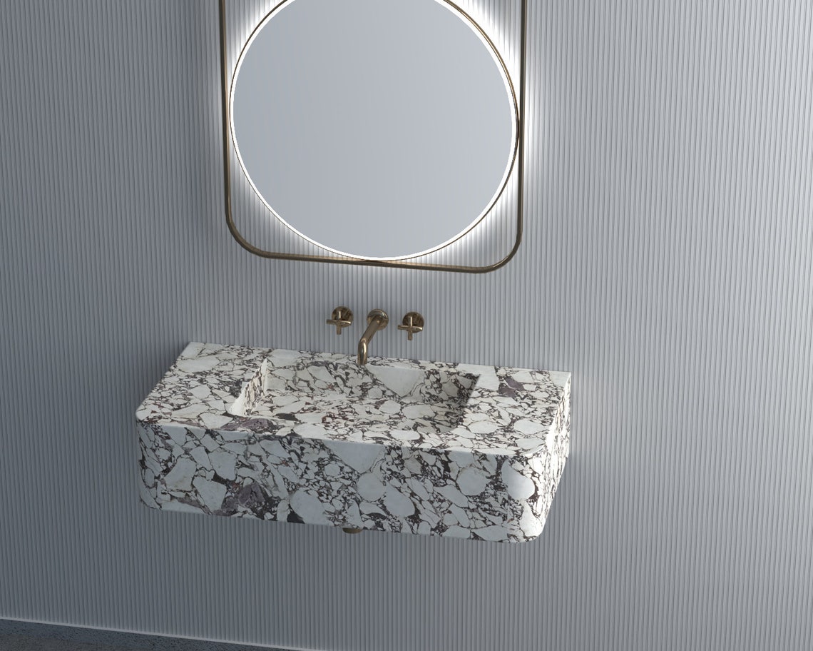 Rectangular Marble Wash Basin Marble Sink Bathroom Sink - Etsy