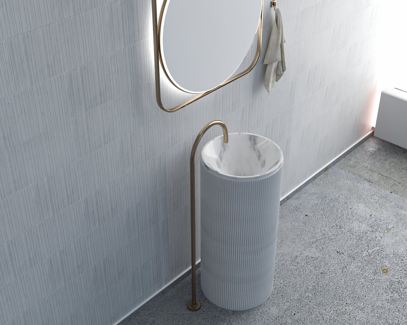 Funnel Washbasin Carrara White Marble Bathroom Sink, Marble Sink ...