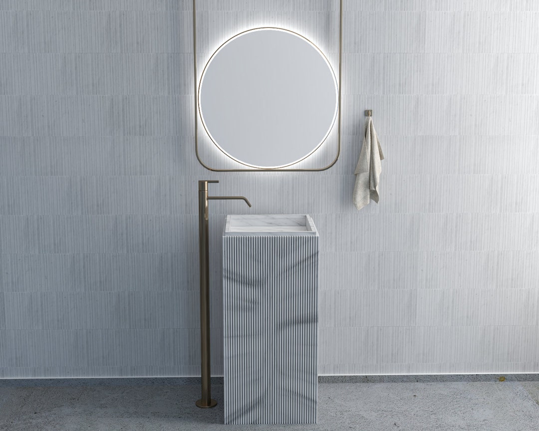 Funnel Washbasin Carrara White Marble Bathroom Sink, Marble Sink ...