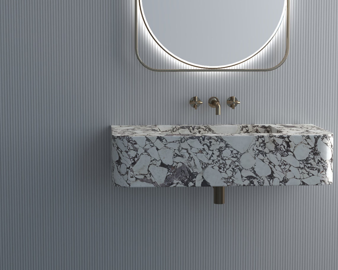 Rectangular Marble Wash Basin, Marble Sink, Bathroom Sink Basin ...