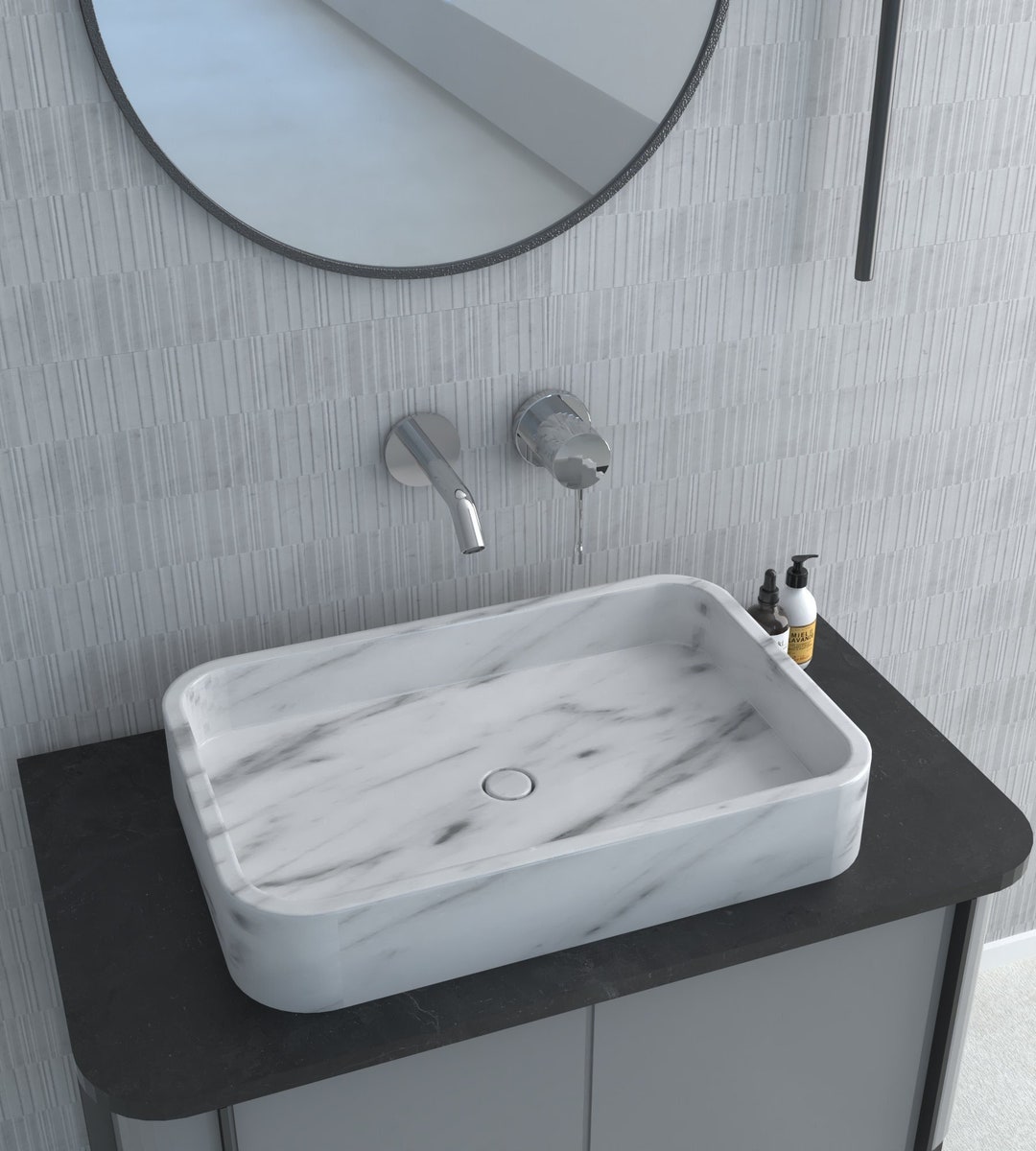 Rectangular Marble Wash Basin Marble Sink Bathroom Sink - Etsy