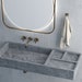 Rectangular Grey Marble Wash Basin, Marble Sink, Bathroom Sink Basin ...