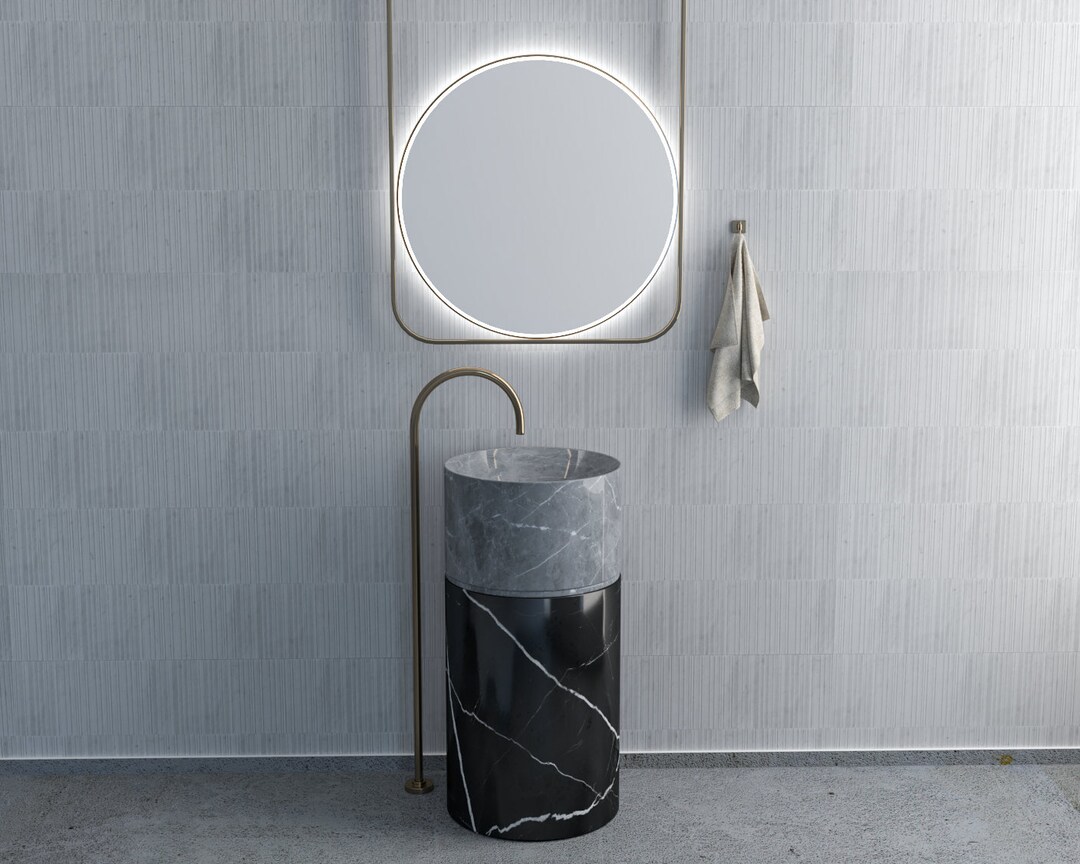 Funnel Washbasin Black Bathroom Sink, Marble Sink, Bathroom Sink Basin ...