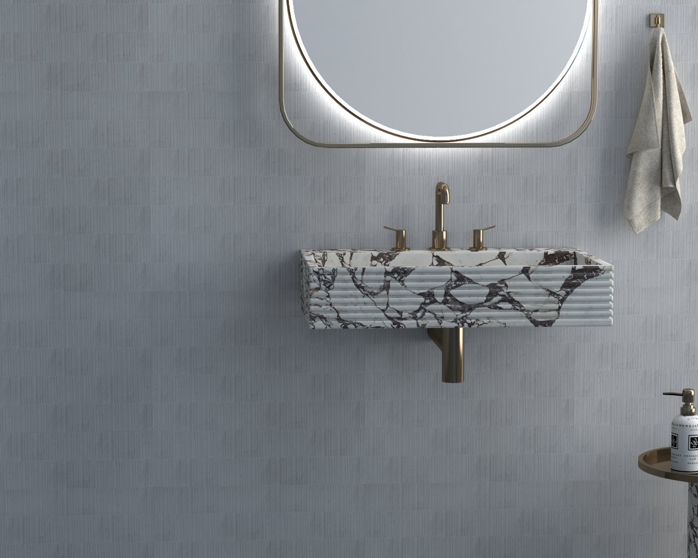 Rectangular Calacatta Viola Marble Wash Basin Marble Sink - Etsy