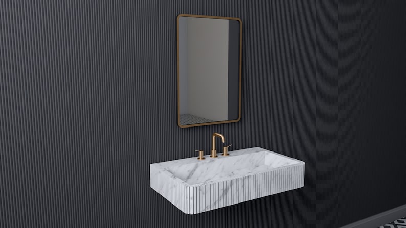 Rectangular Marble Wash Basin Marble Sink Bathroom Sink - Etsy