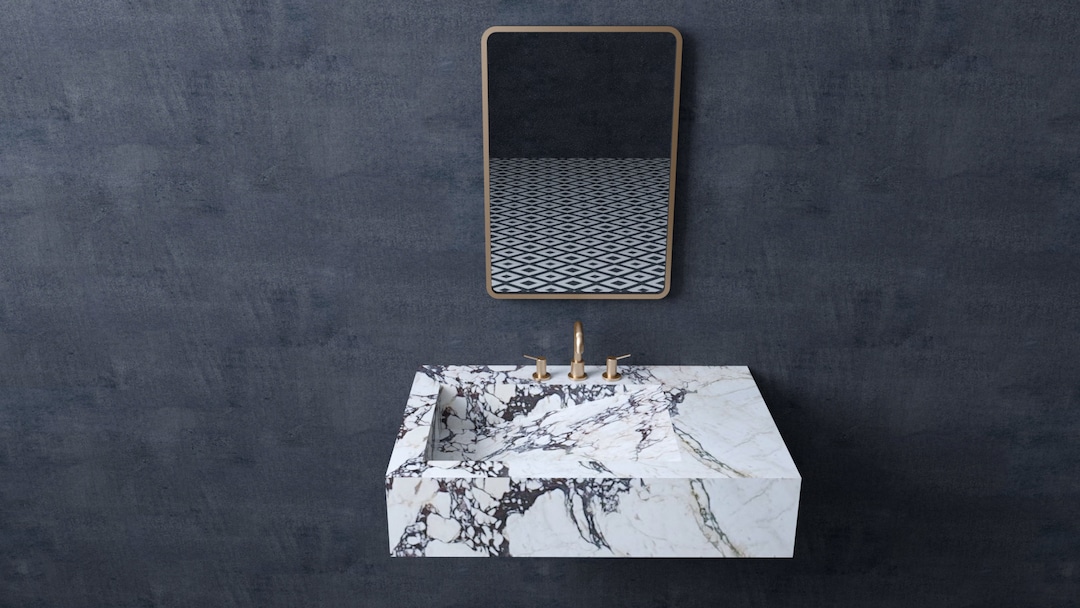 Rectangular Marble Wash Basin,viola Marble Sink, Bathroom Sink Basin ...