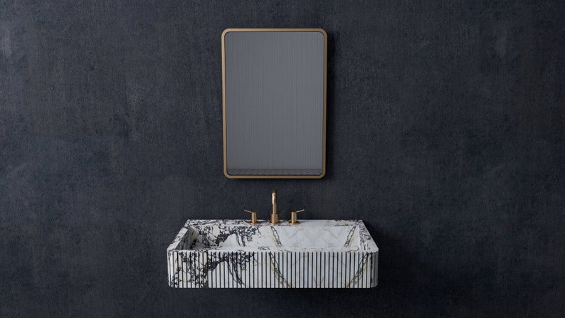 Rectangular Marble Wash Basin Marble Sink Bathroom Sink - Etsy