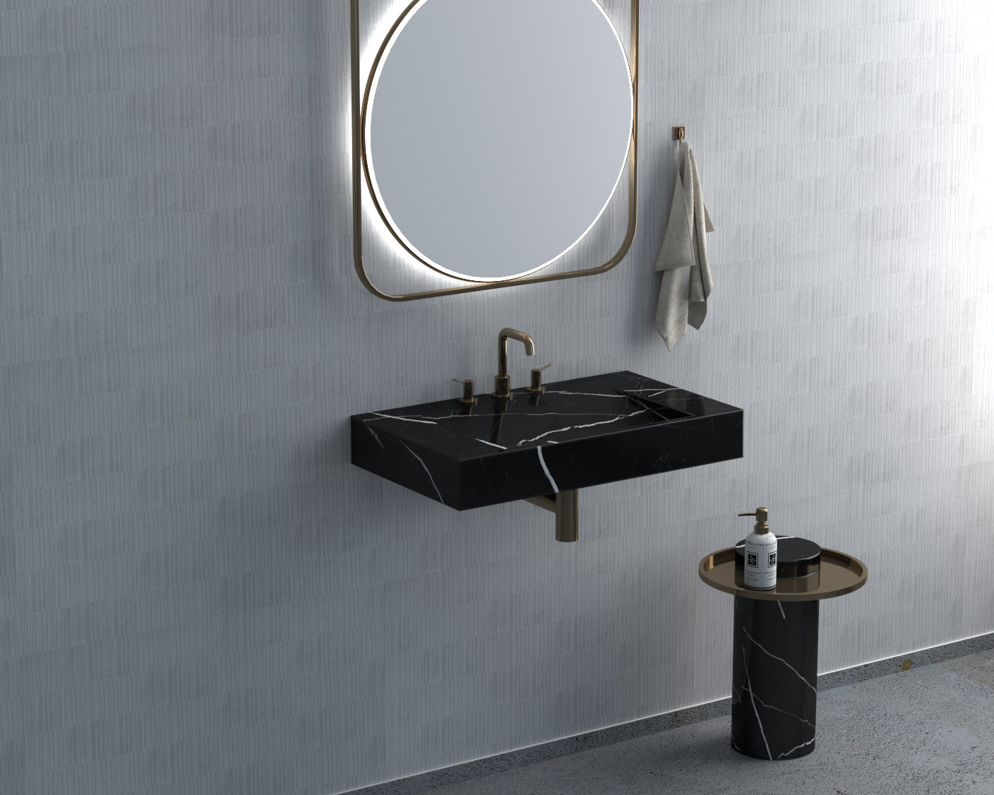 Black Marble Washbasin Luxury Sink Premium Wash Basinwhite - Etsy