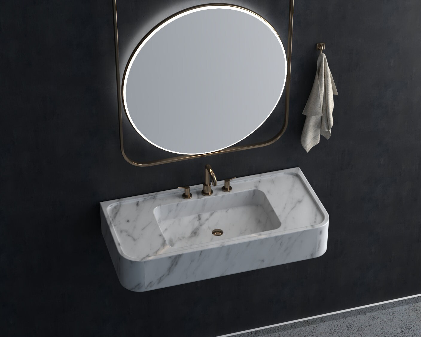Rectangular Calacatta White Marble Wash Basin Marble Sink - Etsy