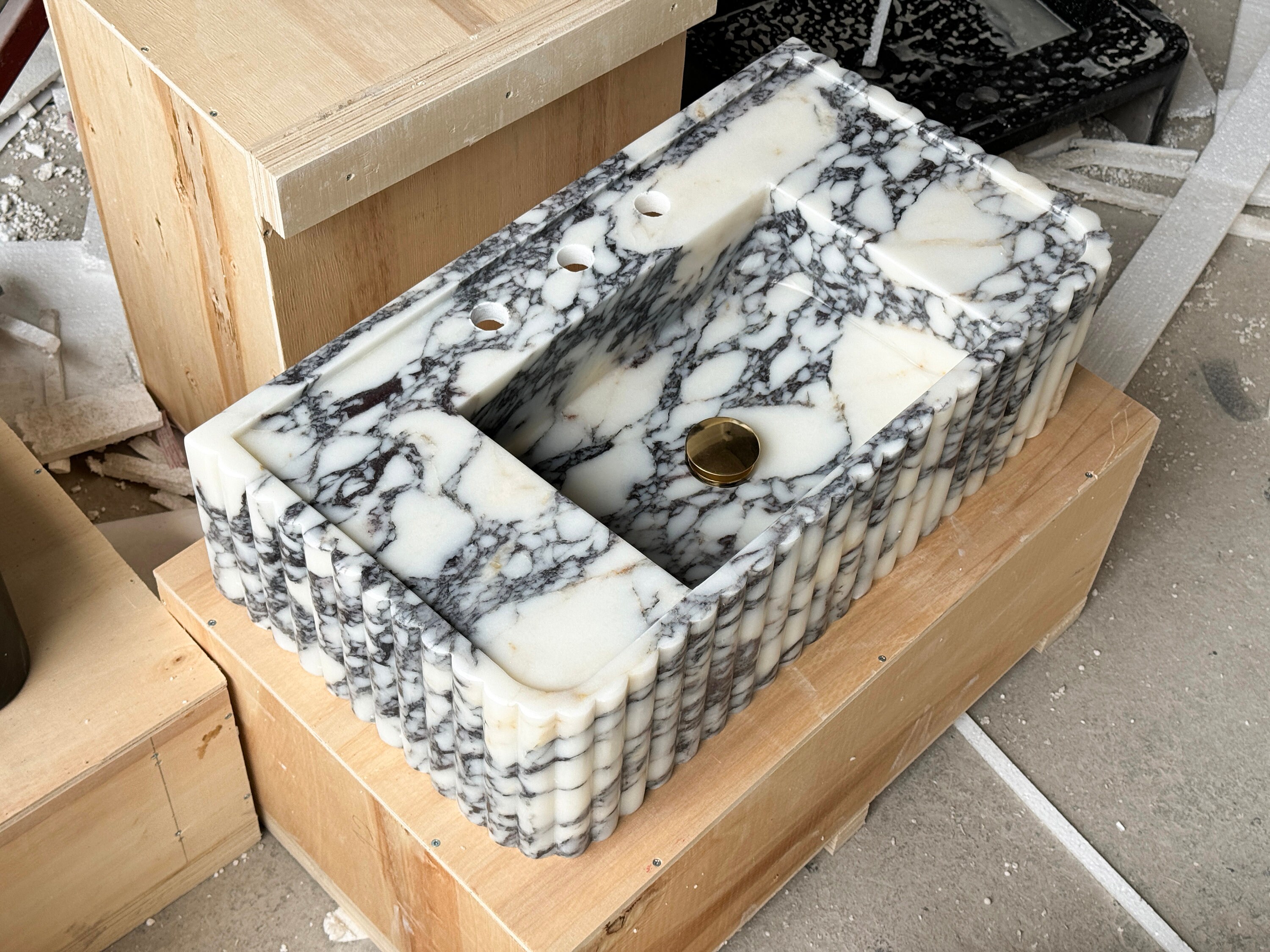 Calacatta Viola Marble Sink , Marble Sink, Custom Order Marble Sink ...