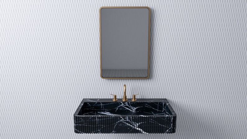 Rectangular Marble Wash Basin Marble Sink Bathroom Sink - Etsy