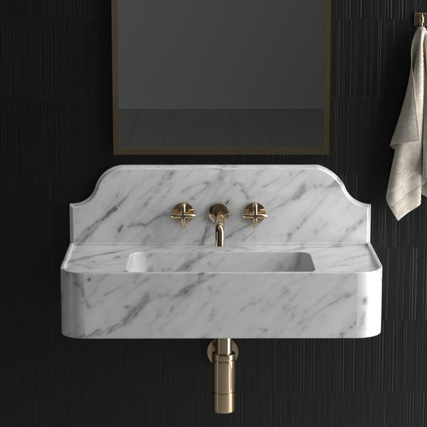 Bathroom Splash Back Marble - Etsy