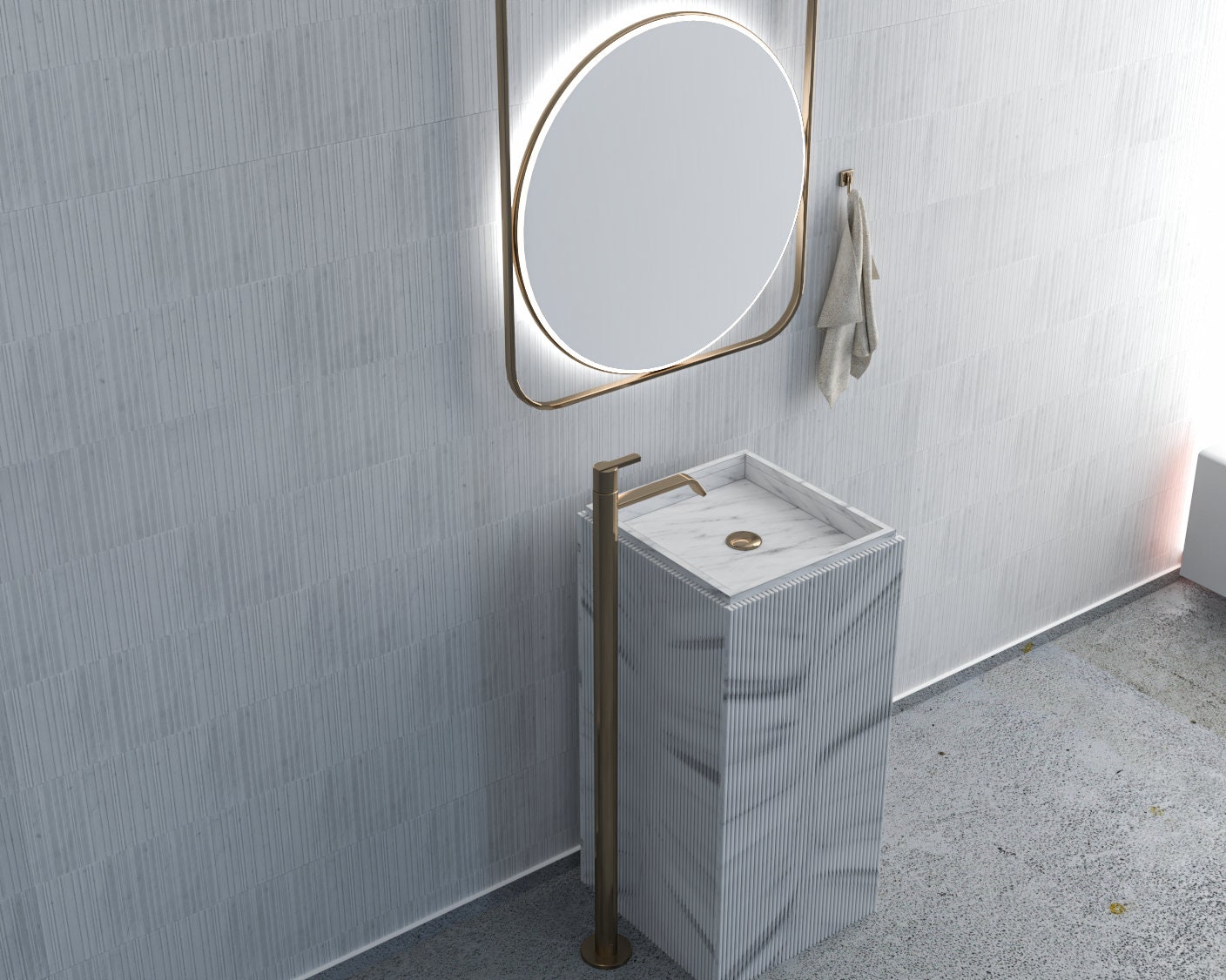 Funnel Washbasin Carrara White Marble Bathroom Sink Marble - Etsy