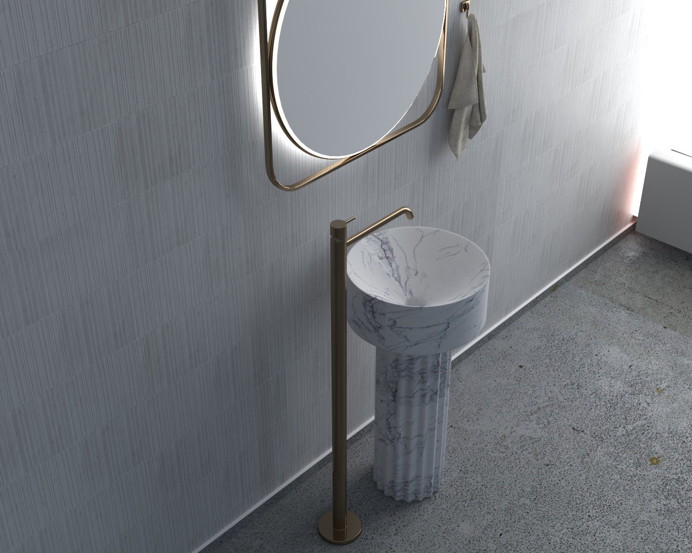 Funnel Washbasin Carrara White Marble Bathroom Sink Marble - Etsy