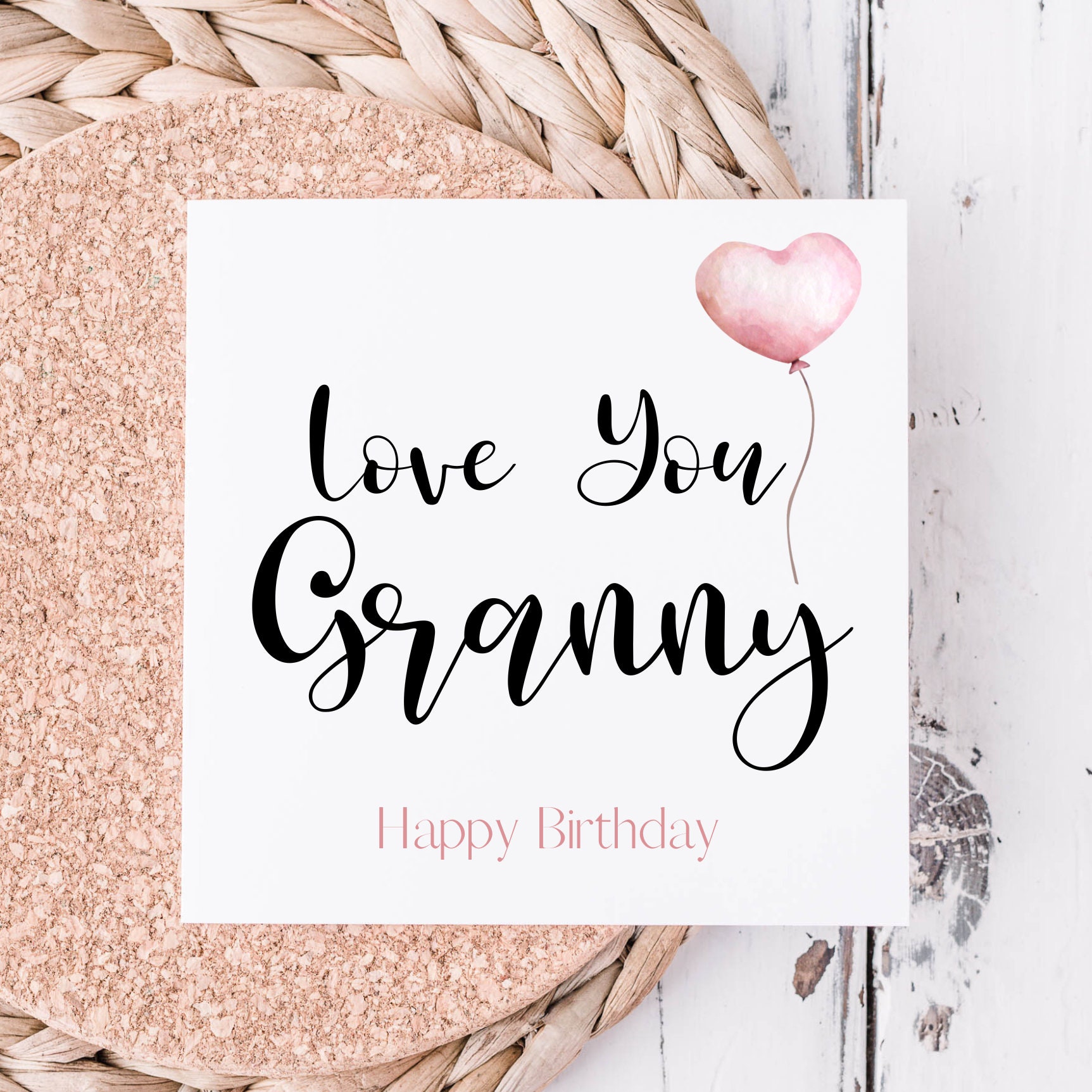 Granny Birthday Card, Happy Birthday Granny, Love You Granny Card ...