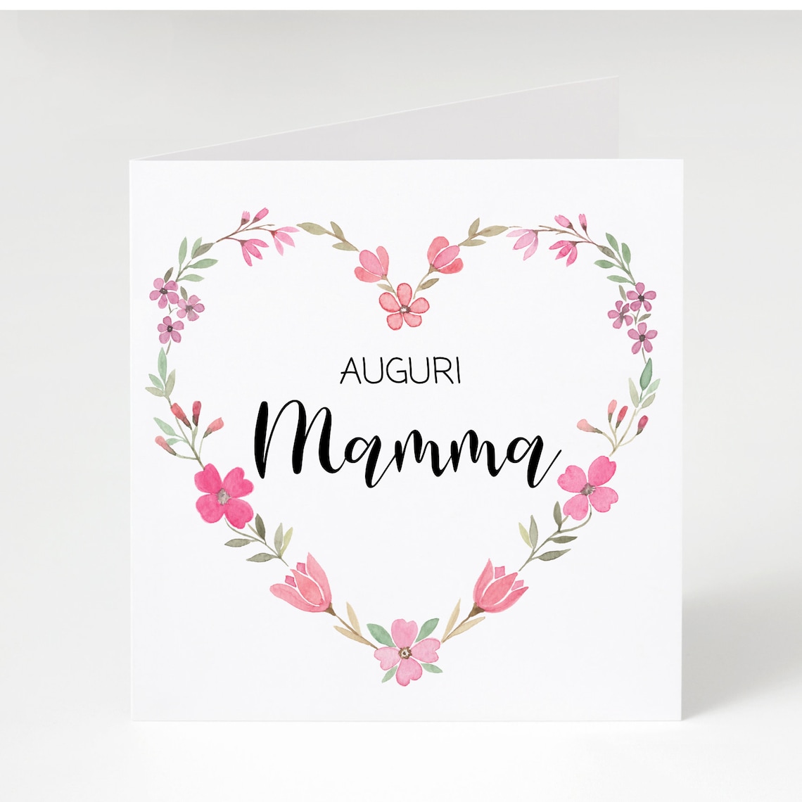 Tanti Auguri, Mamma Birthday Card, Italian Birthday Card, Buon ...