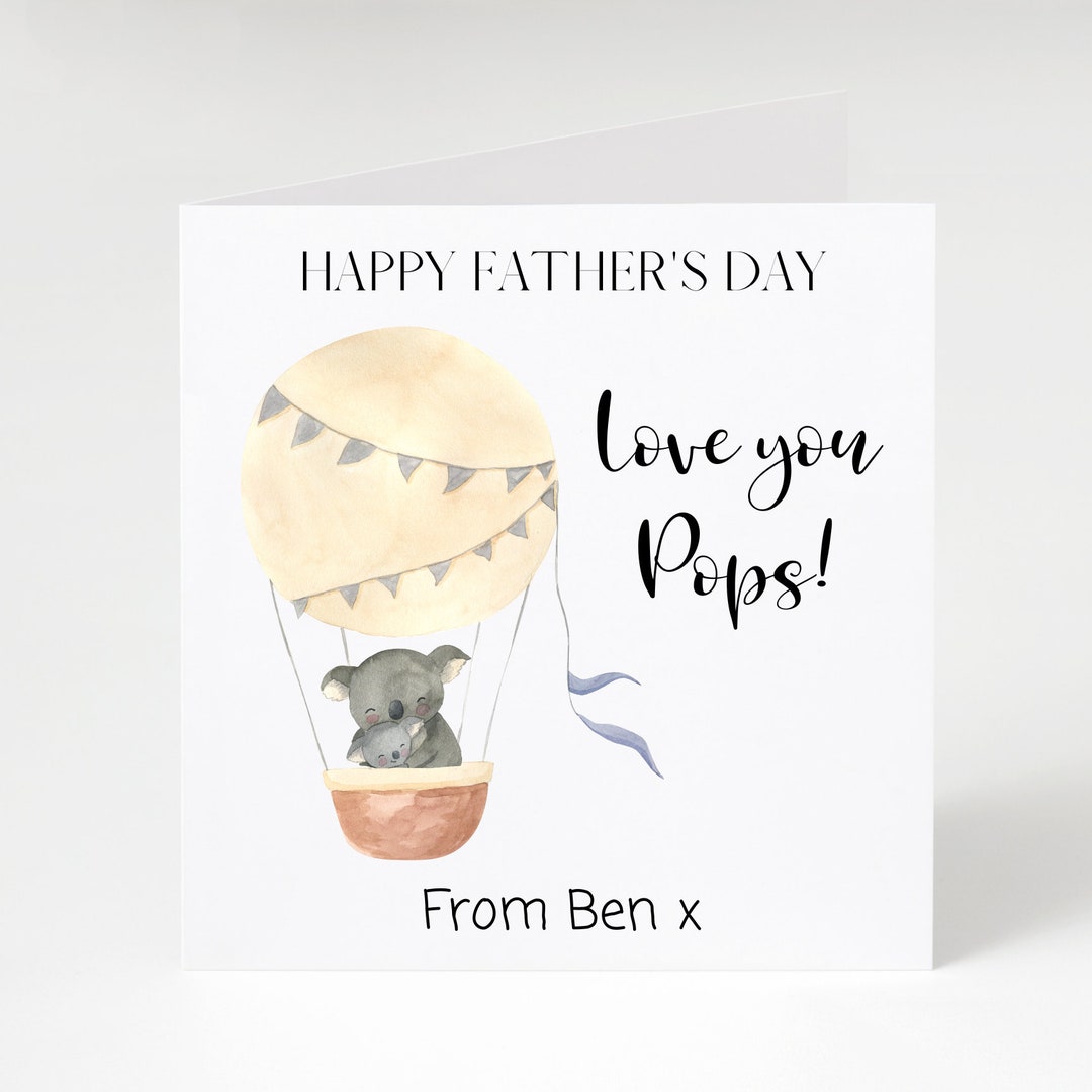 Pops Fathers Day Card, Happy Father's Day, First, 1st Fathers Day ...