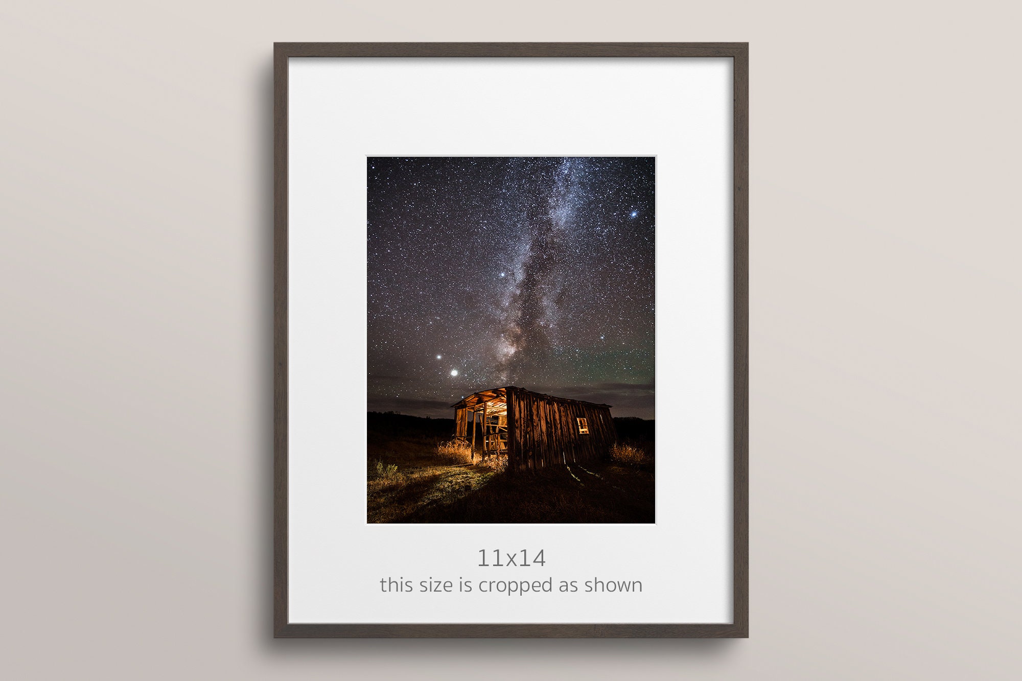 Illuminating the Past Photo, Night Sky Milky Way Over Rustic Abandoned ...