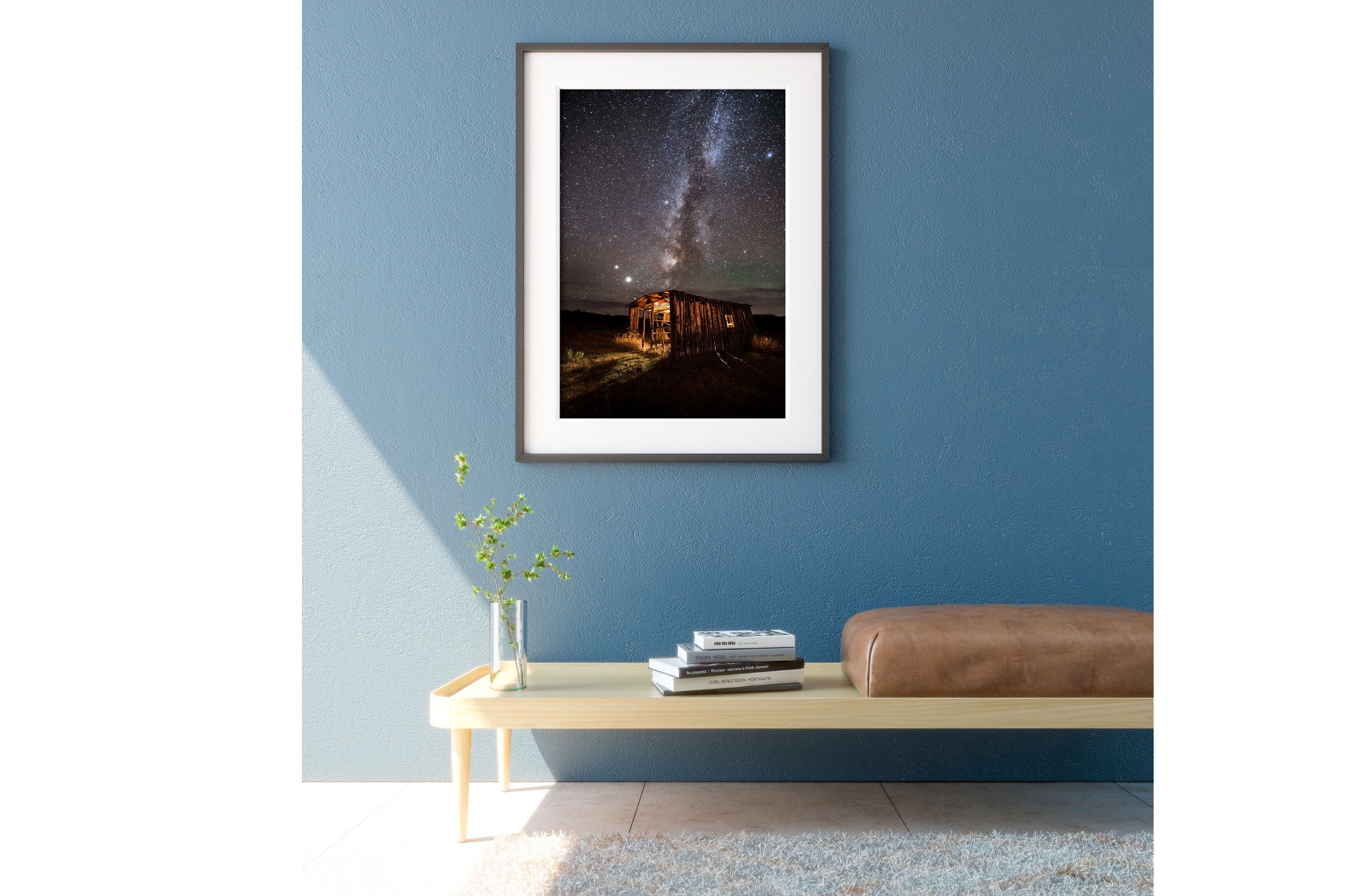 Illuminating the Past Photo, Night Sky Milky Way Over Rustic Abandoned ...