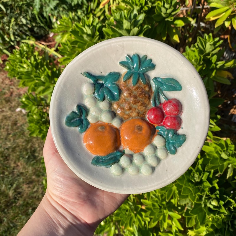 Ceramic Plates With Fruit - Etsy