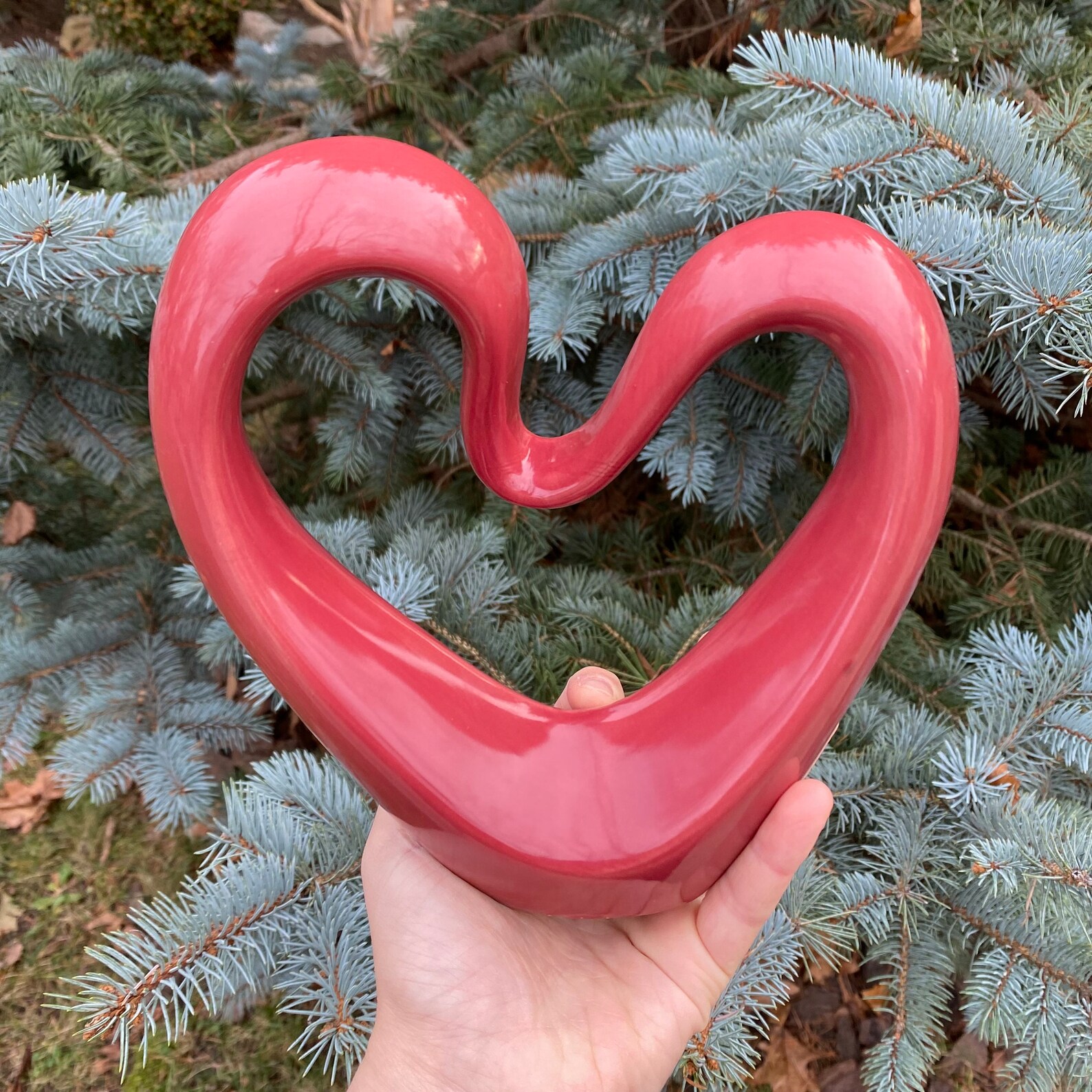 Ceramic Heart Decor Cute Valentines Day Decor Cute Ceramic Love Decor ...