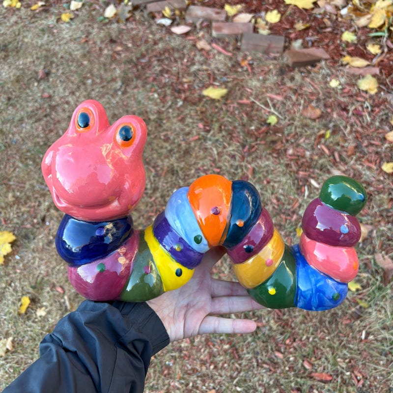 Ceramic Garden Worm - Etsy