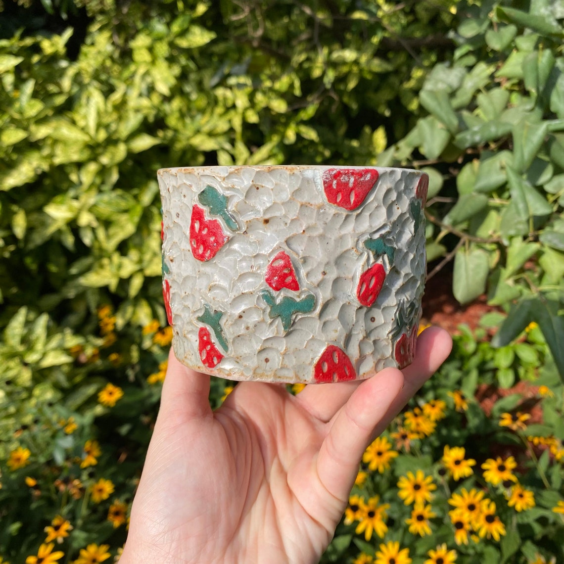 Small Strawberry Planter Strawberry Pottery Strawberry Ceramics - Etsy