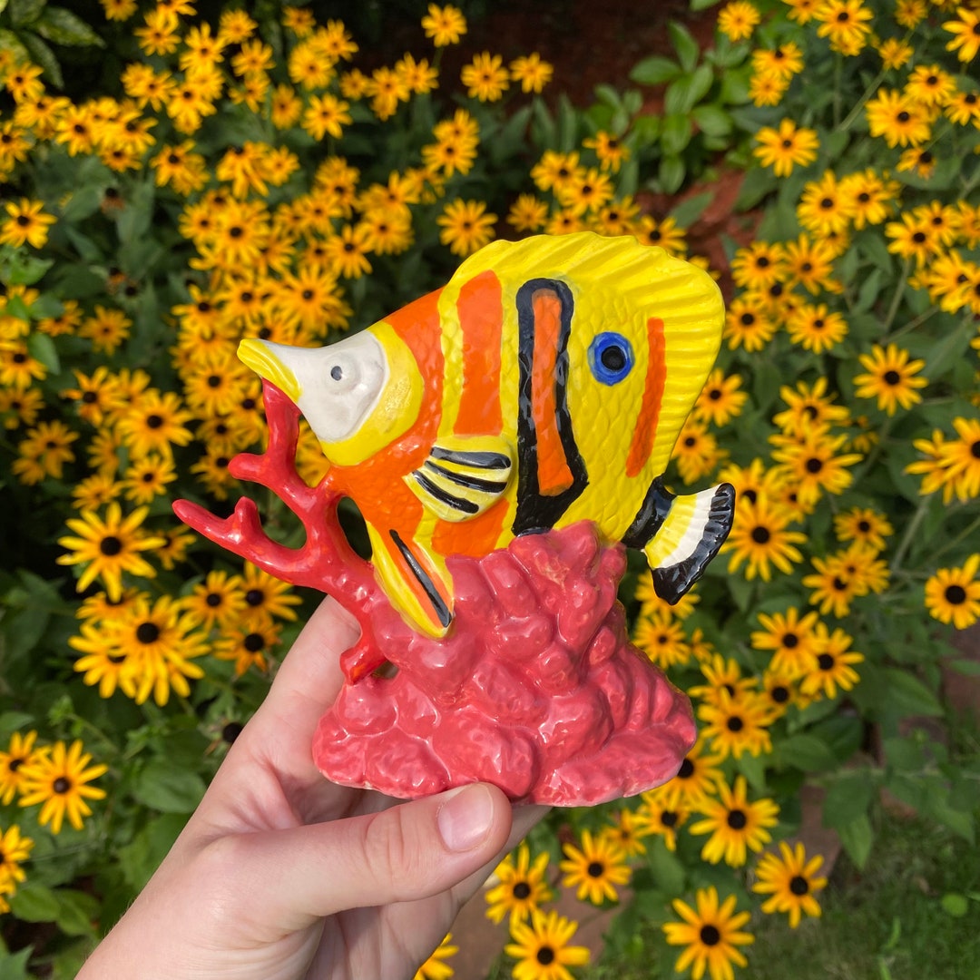 Tropical Fish Decor Colorful Fish Decor Ceramic Fish Decor Fish Garden ...