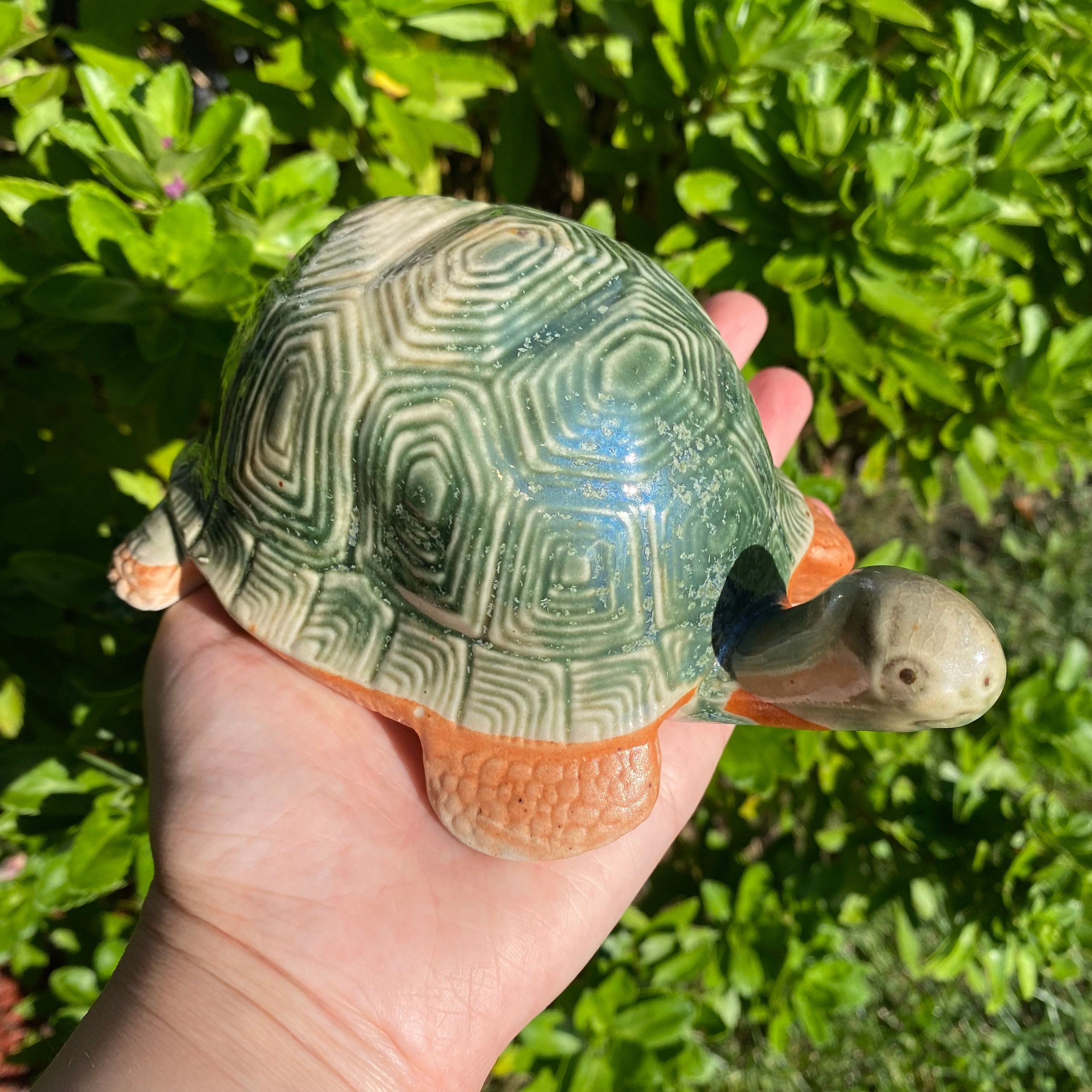 Ceramic Turtles Turtle Decor Turtle Art Handmade Turtles Pond Decor ...