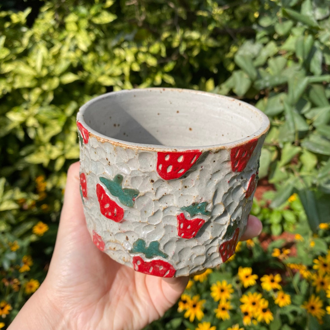 Small Strawberry Planter Strawberry Pottery Strawberry Ceramics - Etsy